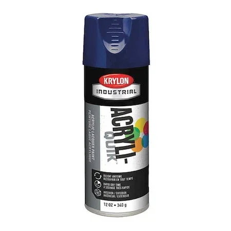Krylon Industrial K01901a07 Spray Paint, Regal Blue, Gloss, Solvent, 12 ...