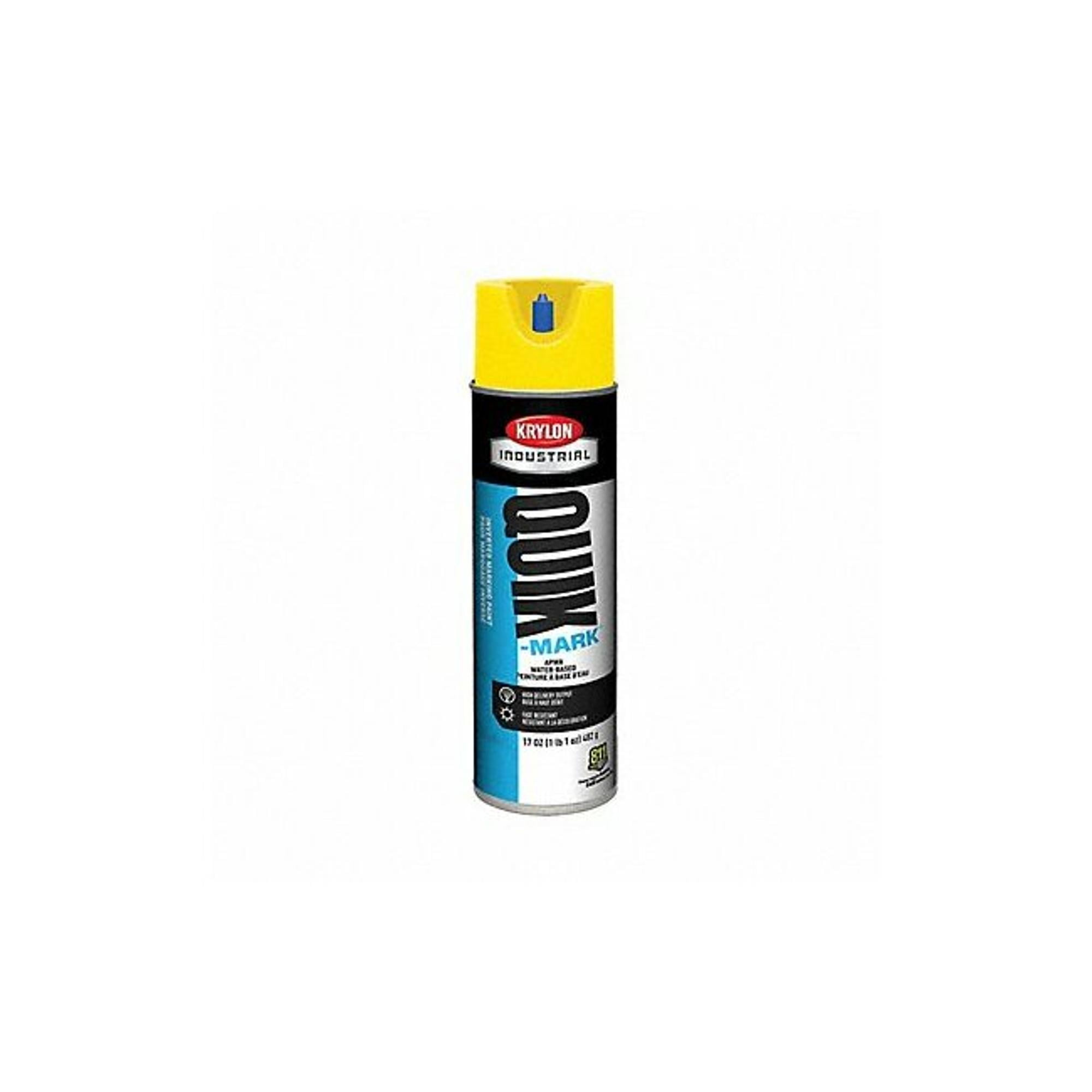 Inverted Marking Paint, 17 oz., High Visibility Yellow, Water -Based ...