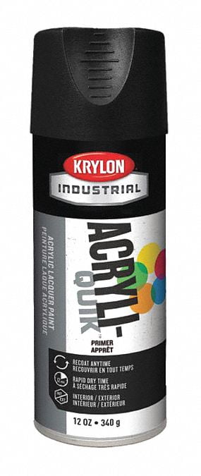 Krylon Industrial Spray Primer,Black,12 oz. Net Weight K01316A07 ...