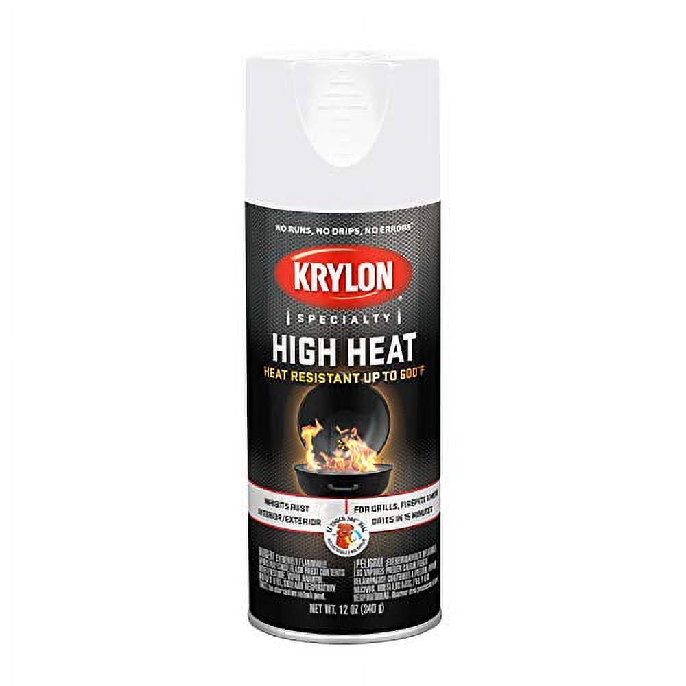 Krylon K01505000 High Heat Spray Paint, 12 oz., White - Walmart.com