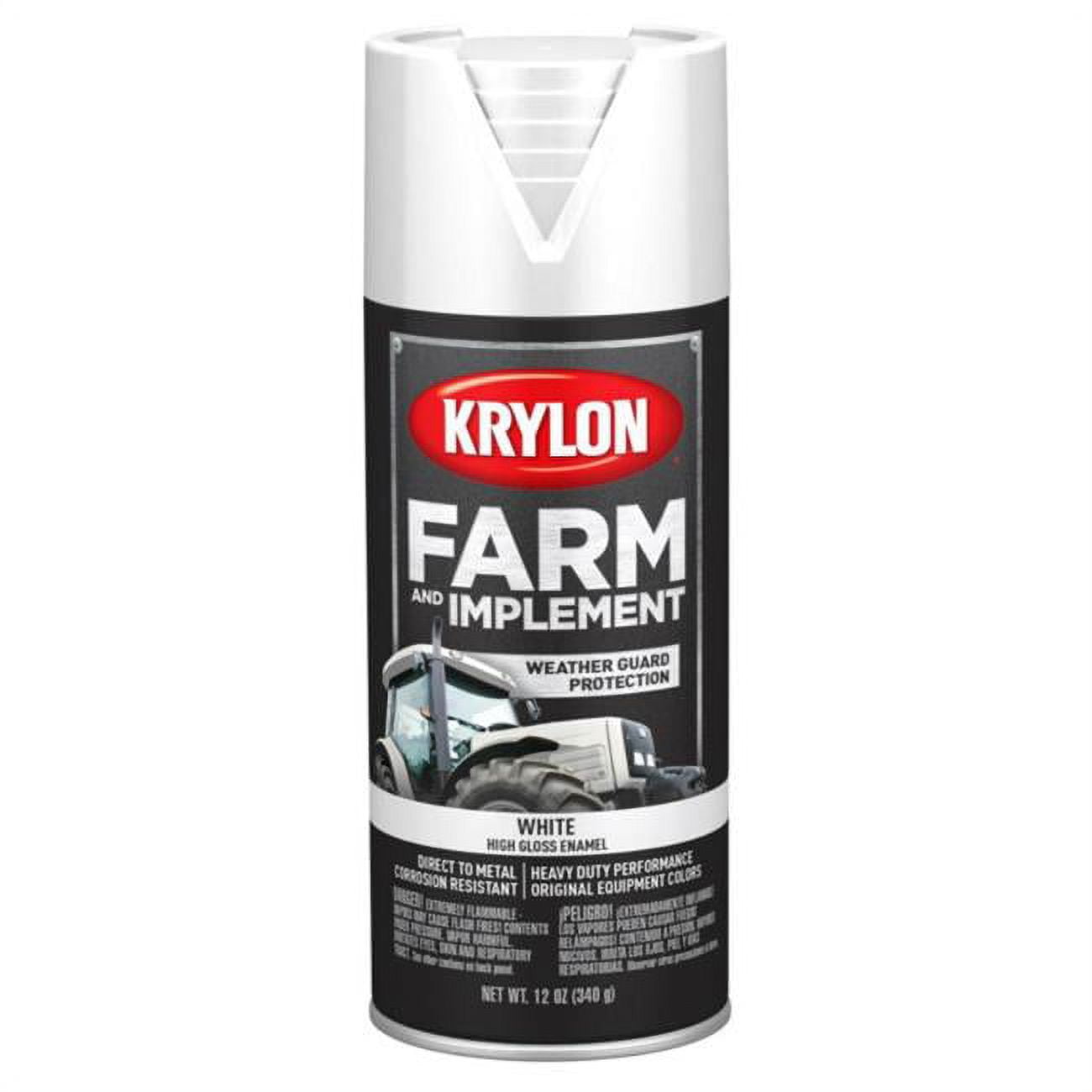 Krylon K01937007 Farm & Implement Spray Paint, Gloss White - Walmart.com