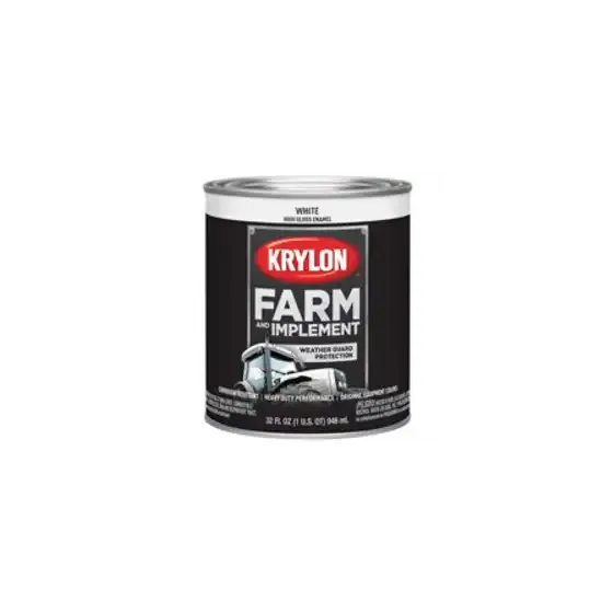 Krylon K02021000 Farm & Implement Paint Gloss White Quart (Case of 2 ...