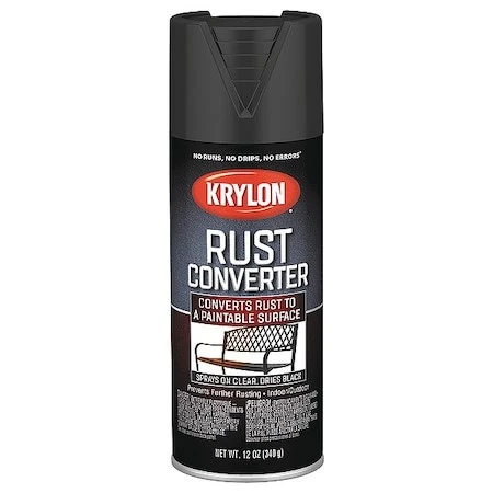 Krylon K02397007 Rust Converter,Black,12 Oz.,20 Sq. Ft. - Walmart.com