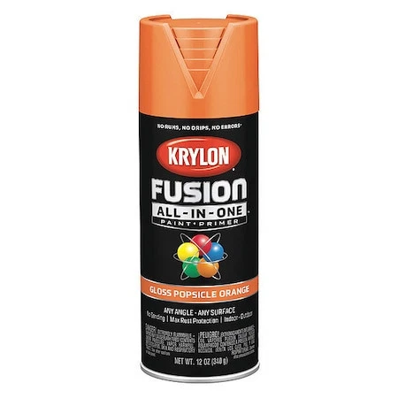 Krylon K02718007 Rust Preventative Spray Paint, Popsicle Orange, Gloss ...