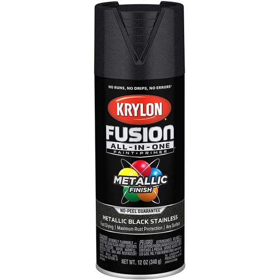 Krylon Fusion All-In-One Spray Paint, Indoor Outdoor Use, Metallic ...