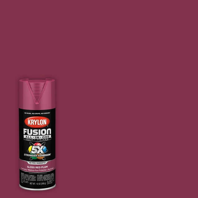 Krylon K02939007 Krylon Fusion All-In-One Red Plum Gloss 12 oz. Spray ...