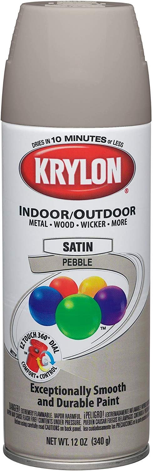 Krylon K05200107-6 PK Pebble Decorator 'Satin Touch' Spray Paint - 12 ...
