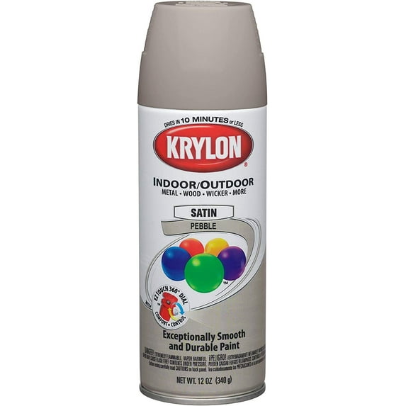 Krylon K05200107-6 PK Pebble Decorator 'Satin Touch' Spray Paint - 12 ...