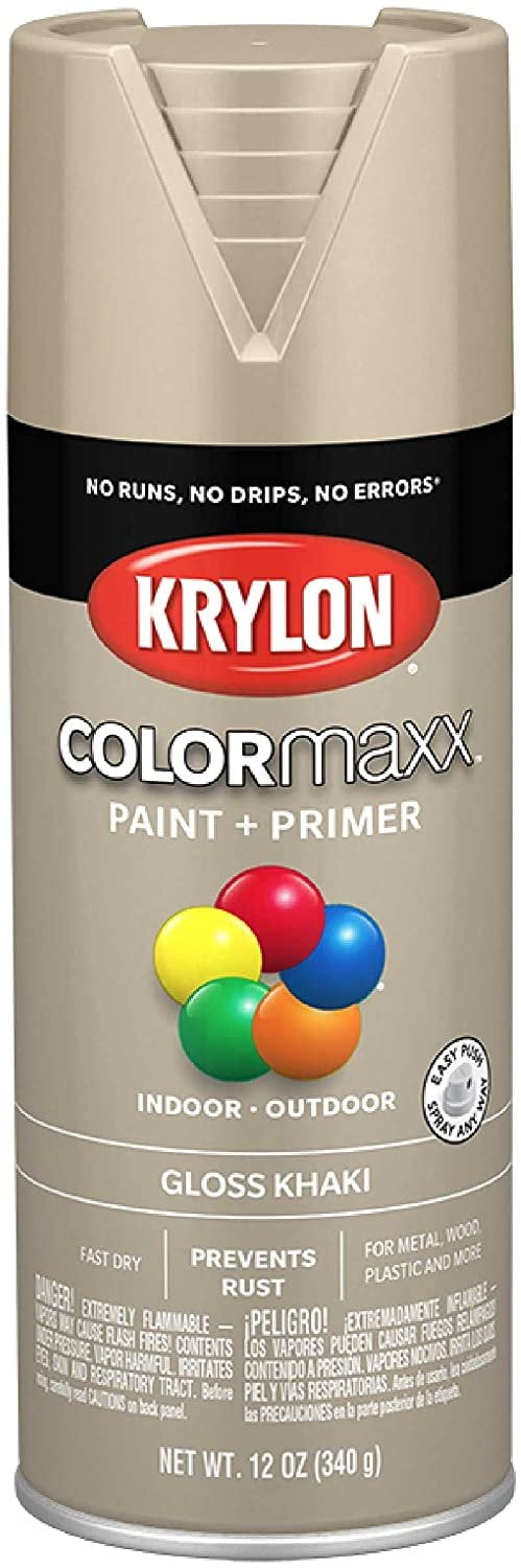 Krylon K05526007 COLORmaxx Spray Paint and Primer for Indoor/Outdoor ...