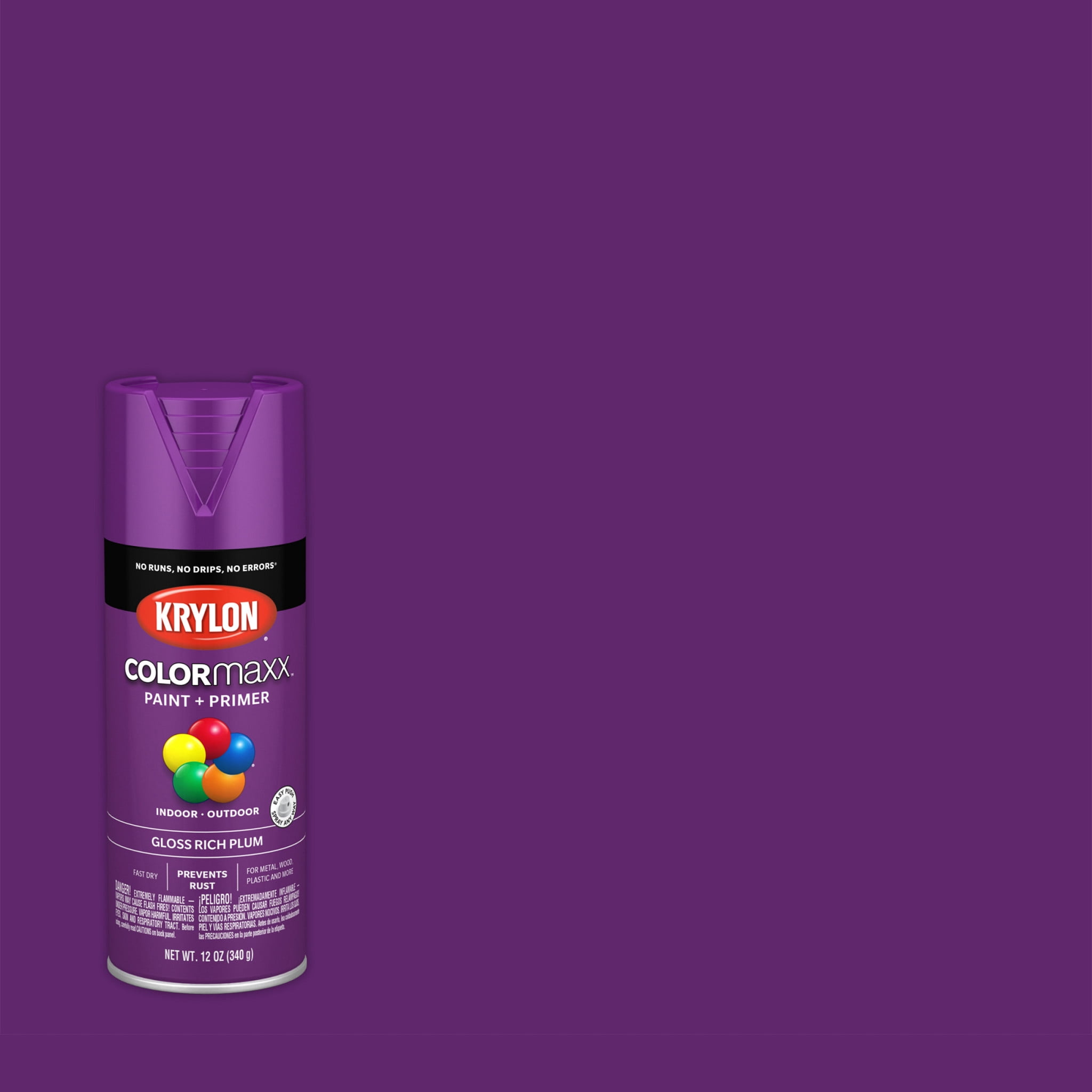 Krylon, Spray Paint and Primer, 12 oz, Gloss Rich Plum - Walmart.com