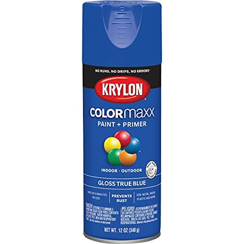 Krylon K05543007 12 Oz True Blue Gloss Colormaxx Spray Paint - Walmart.com