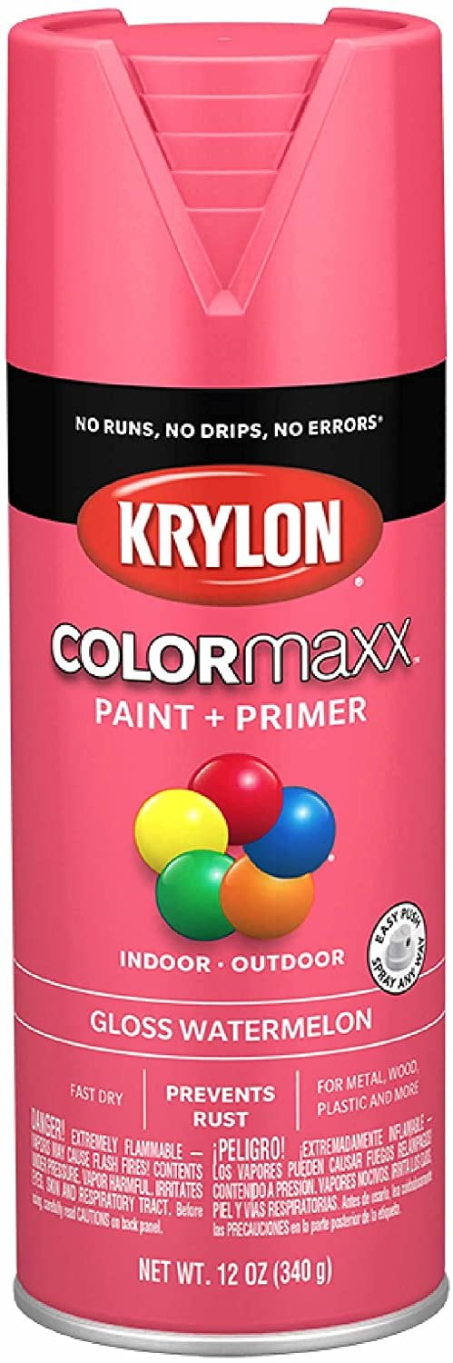 Krylon K05544007 COLORmaxx Gloss Watermelon Pink 12 oz Spray Paint ...
