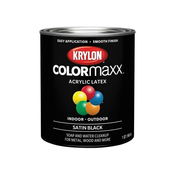 Krylon K05626007 COLORmaxx Acrylic Latex Brush On Paint for Indoor ...