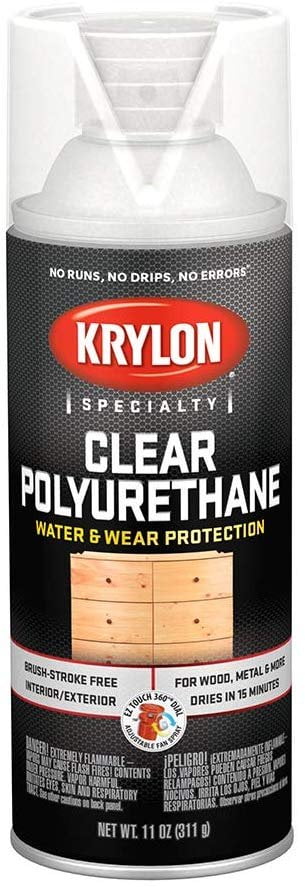 Krylon K07006007 Clear Polyurethane Gloss Finish, 11 Ounce - Walmart.com