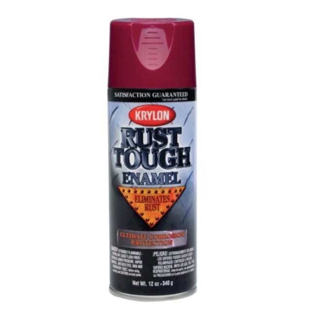 Krylon (K09221007-6 PK) 'Rust Tough' Burgundy Rust Preventive Enamel ...