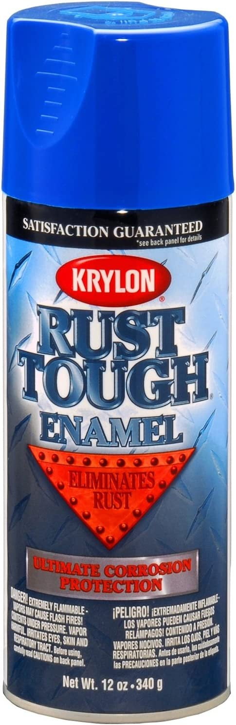 Krylon K09225007 'Rust Tough' True Blue Rust Preventive Enamel - 12 oz ...