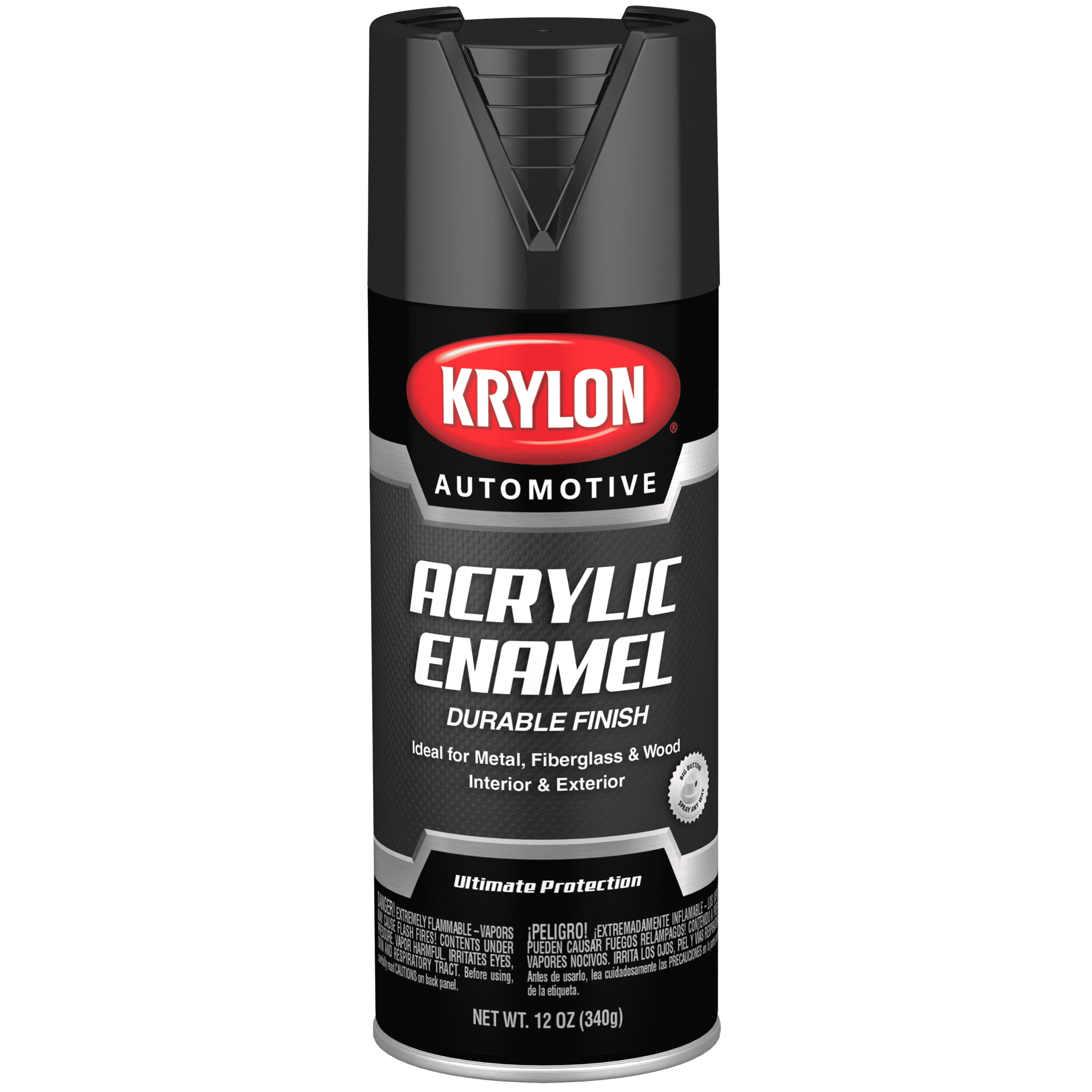 Krylon KA8601007 Krylon Automotive Acrylic Enamel Black Gloss 12 oz ...