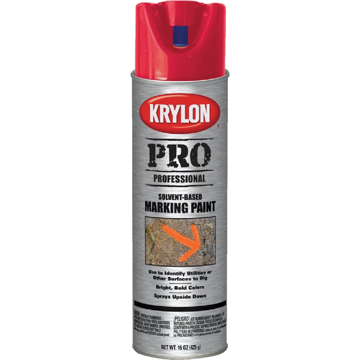 Krylon Mark-It 730208 Industrial SB APWA Red Inverted Marking Paint ...