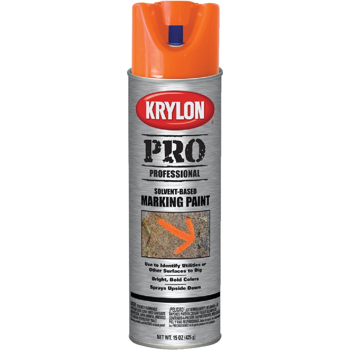 Krylon Mark-It 730608 Industrial SB APWA Bright Orange Inverted Marking ...