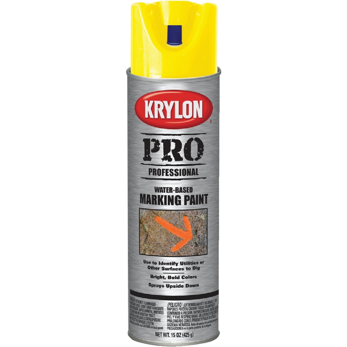 Krylon Mark-It 731708 Industrial WB APWA Utility Yellow Inverted ...