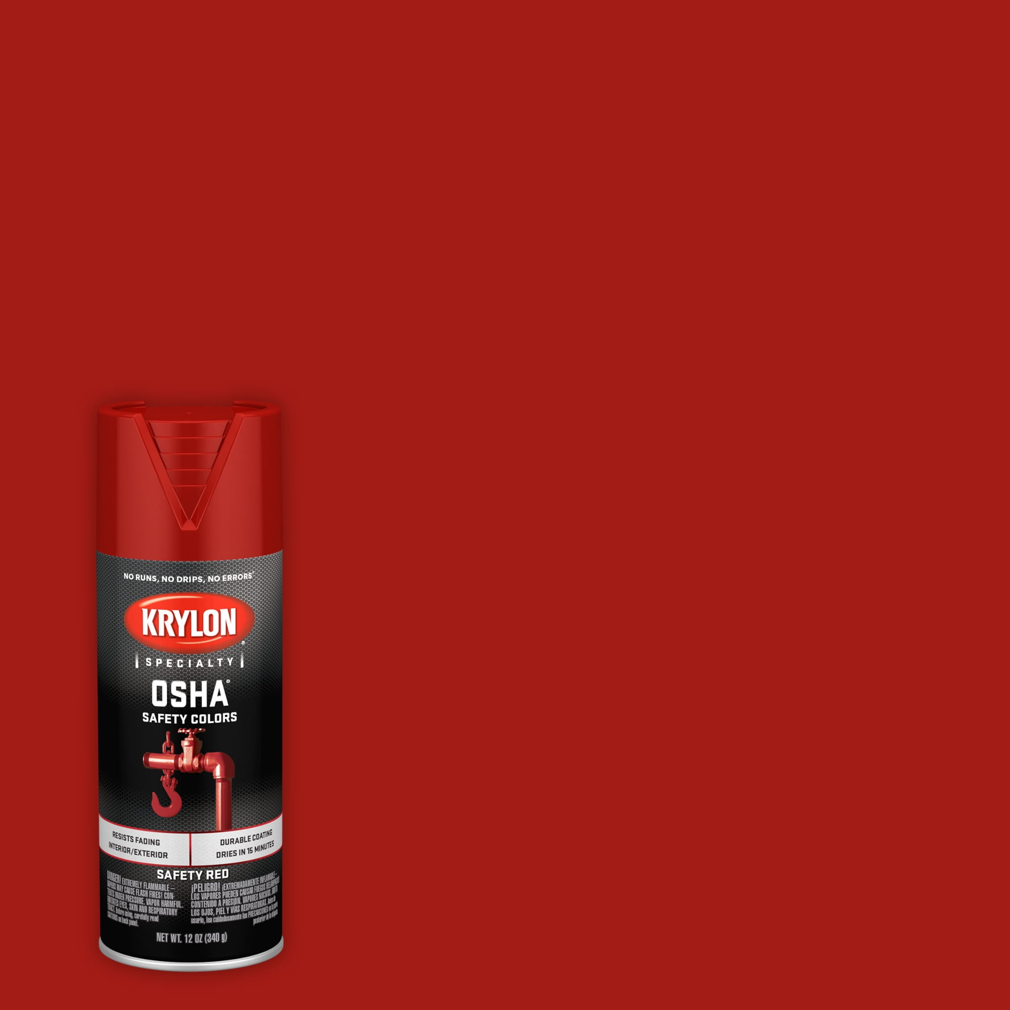 Krylon® OSHA Colors, Gloss, Safety Red, 12 oz - Walmart.com