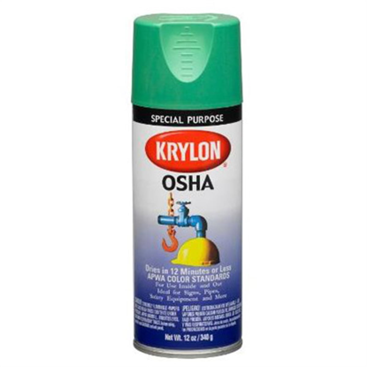 Krylon Osha Safety Green Gloss 12 oz Spray Paint - Walmart.com