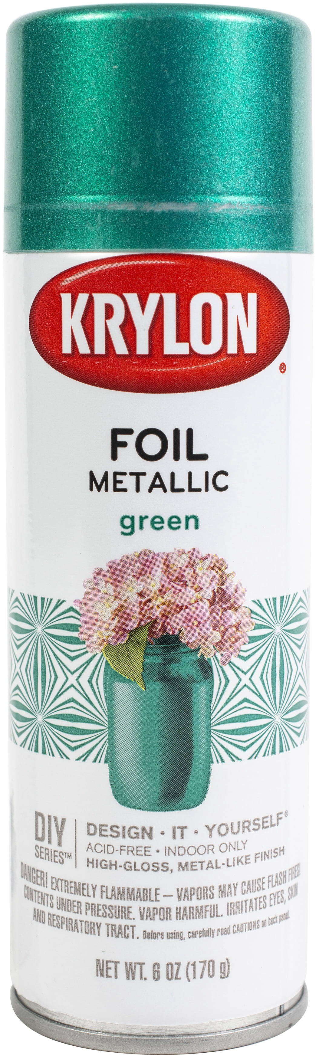 Krylon(R) Premium Metallic Foil Spray Paint 6oz-Green - Walmart.com