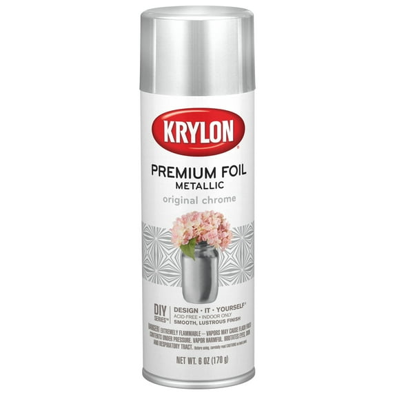 Krylon(R) Premium Metallic Spray Paint 6oz-Original Chrome - Walmart.com