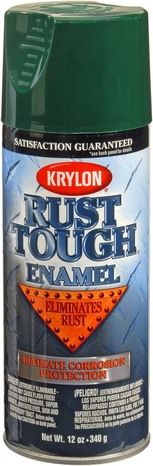 Krylon RTA9223 'Rust Tough' Hunter Green Rust Preventive Enamel - 12 oz ...
