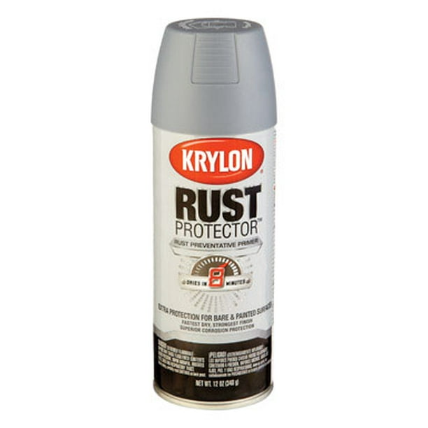 Krylon Rust Protector Rust Preventative Primer, Gray Primer, 12 oz ...
