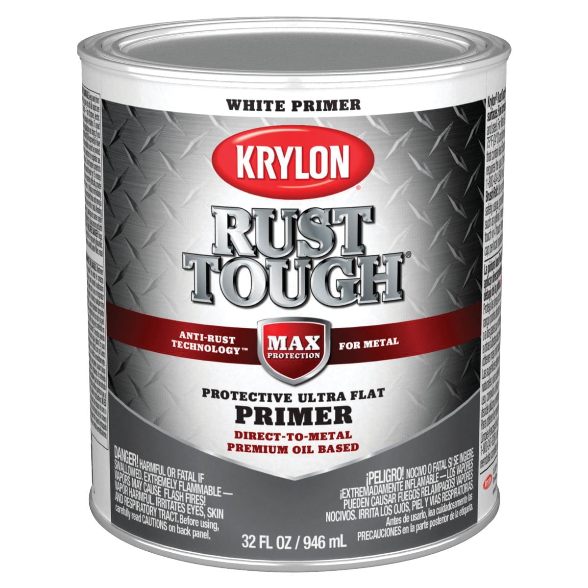 Krylon Rust Tough Primer, White, 1 Qt. K09718008 Pack of 2 - Walmart.com
