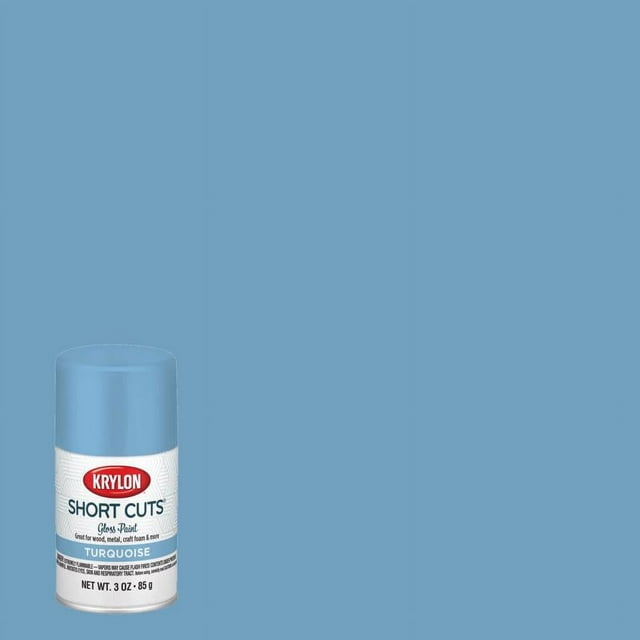 Krylon Short Cuts Gloss Turquoise Spray Paint 3 oz - Walmart.com
