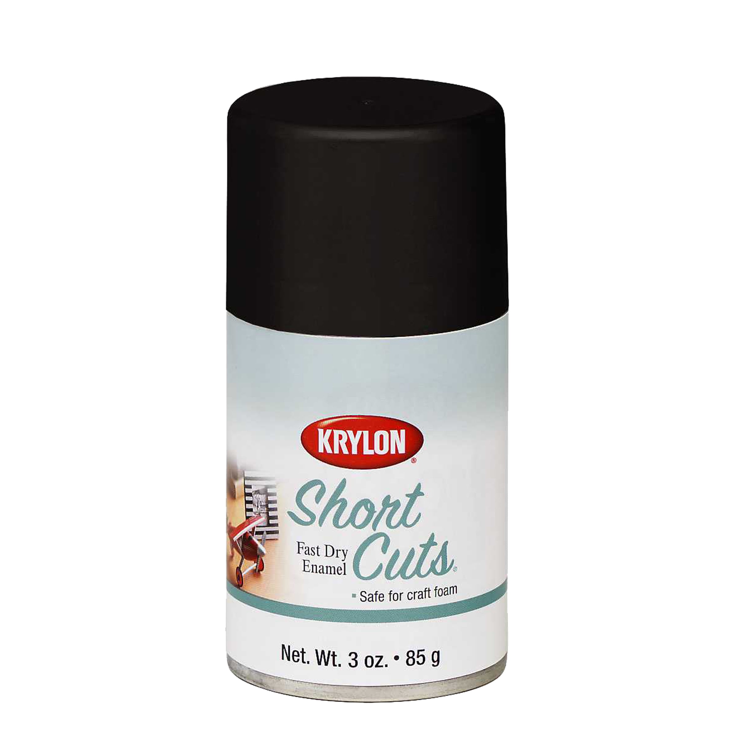 Krylon Short Cuts Spray Paint, Flat Black - Walmart.com