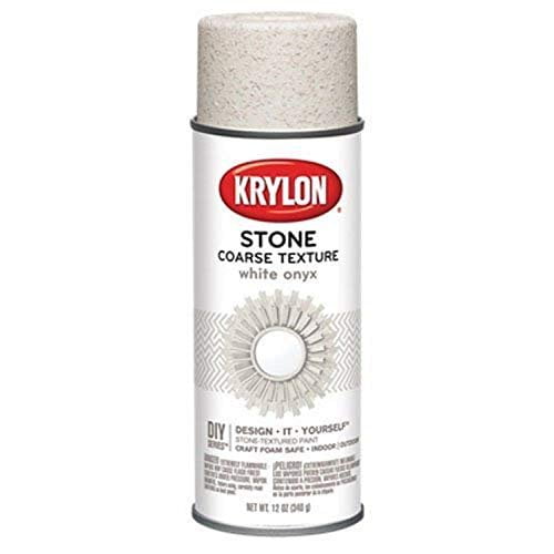 Krylon Stone Coarse White Onyx Exterior Texture Spray Paint for Indoor ...