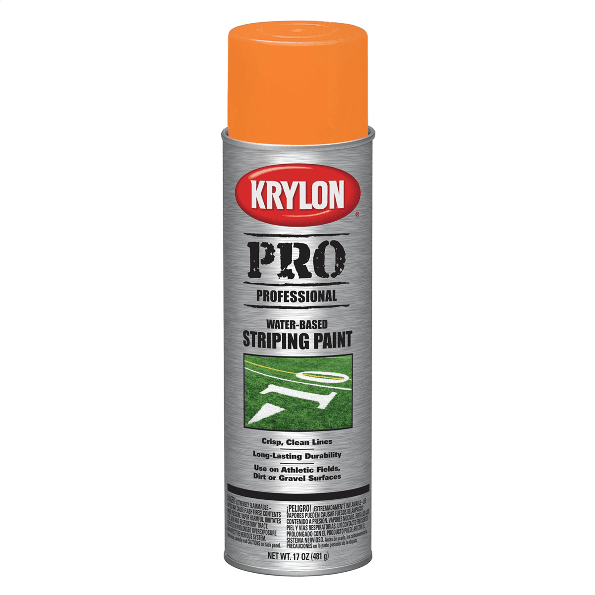 Krylon Striping Paint Athletic Field Orange 18 oz. A - Walmart.com