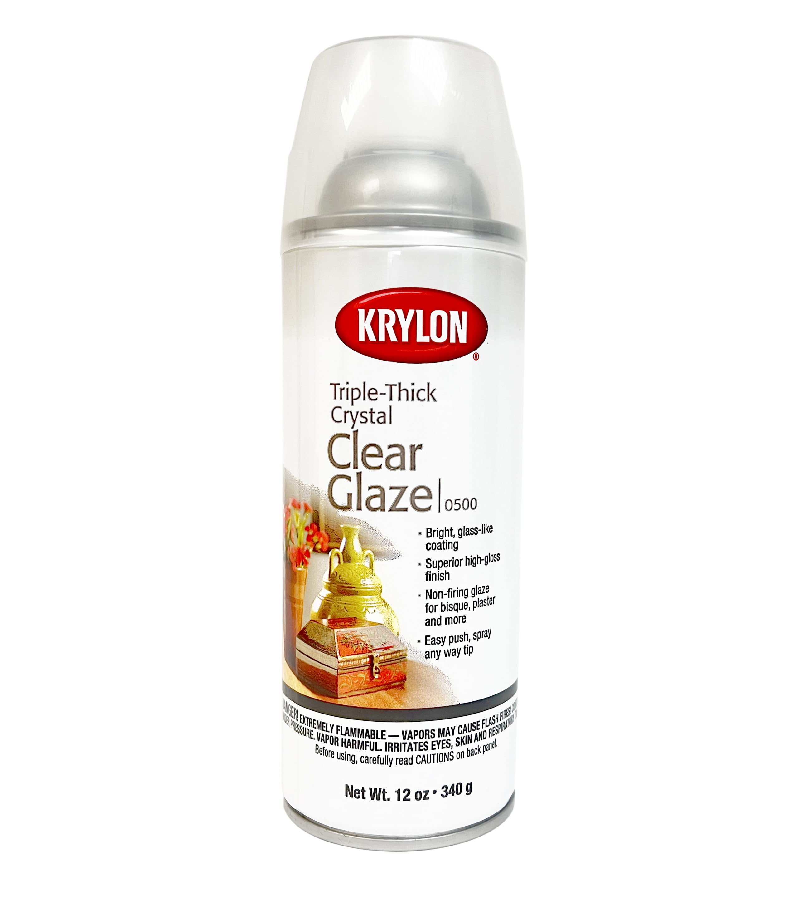 Krylon® Triple Thick Crystal Clear Glaze 11 oz. Aerosol Spray (Pkg/4 ...