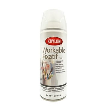 Krylon Workable Fixatif Spray Coating, Clear Finish, 11 oz. - Walmart.com