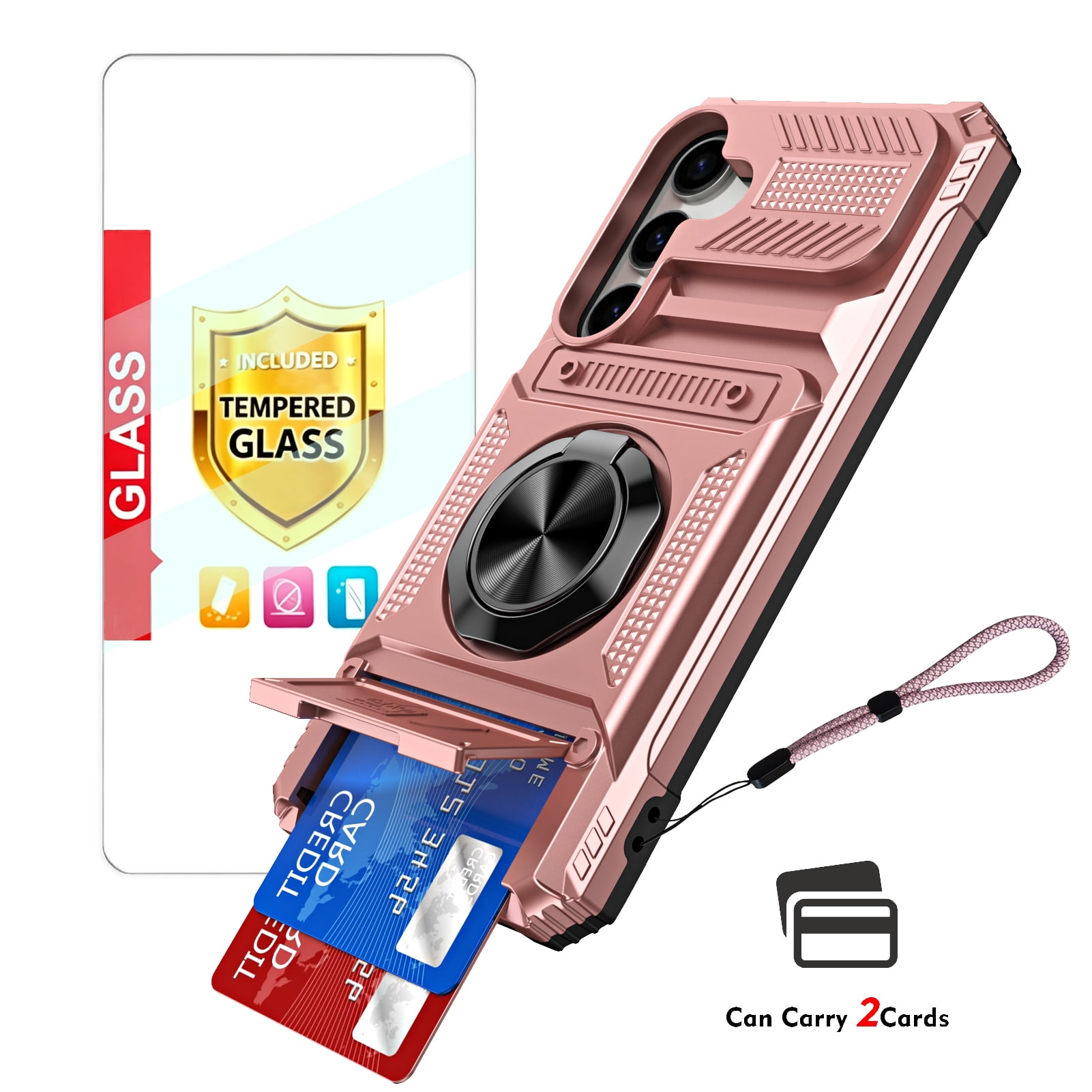 Kryonix for Samsung Galaxy A57 Case with Screen Protector, Wallet Card ...