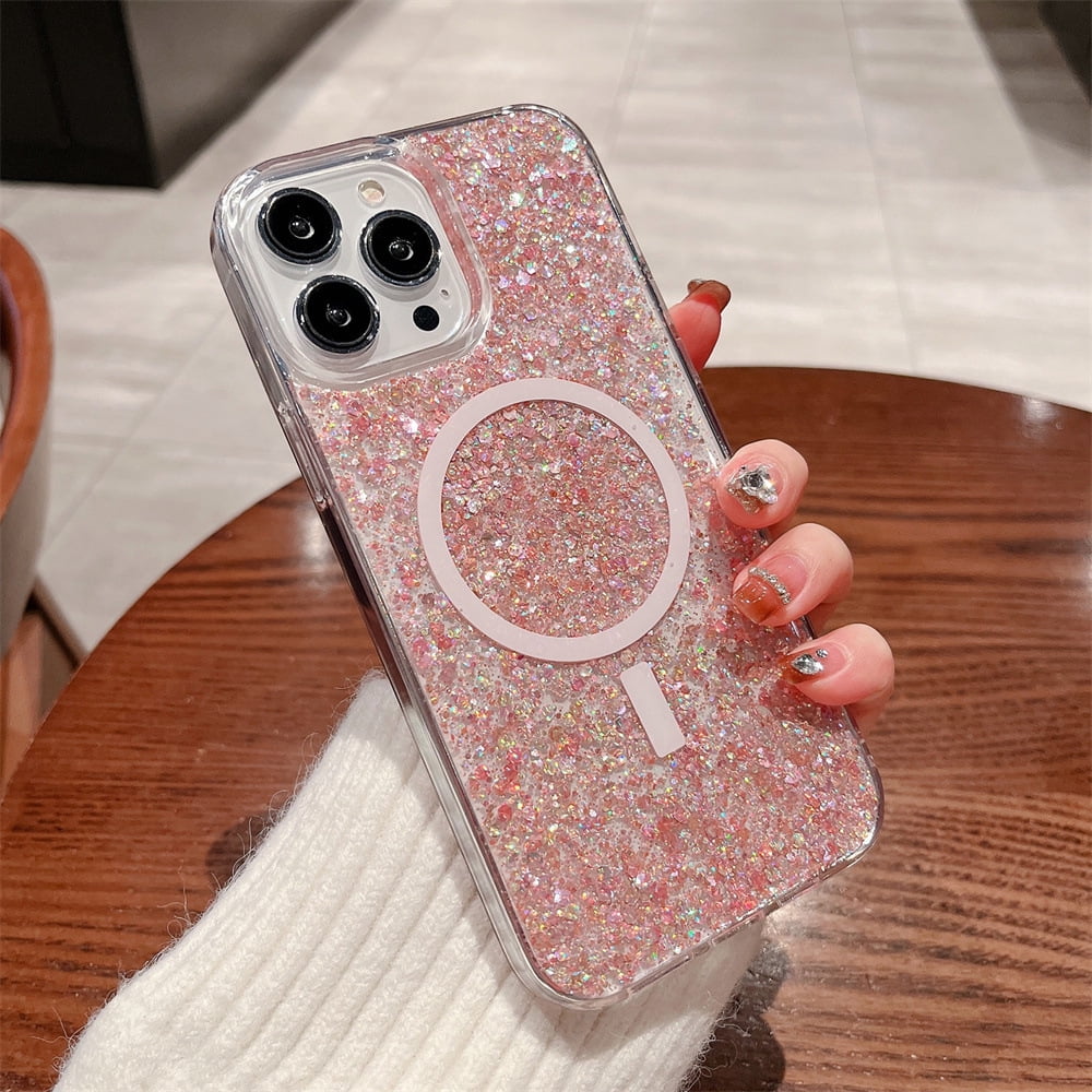 Kryonix For iPhone 16 Pro Max Case - Glitter Resin Magnetic Shockproof ...