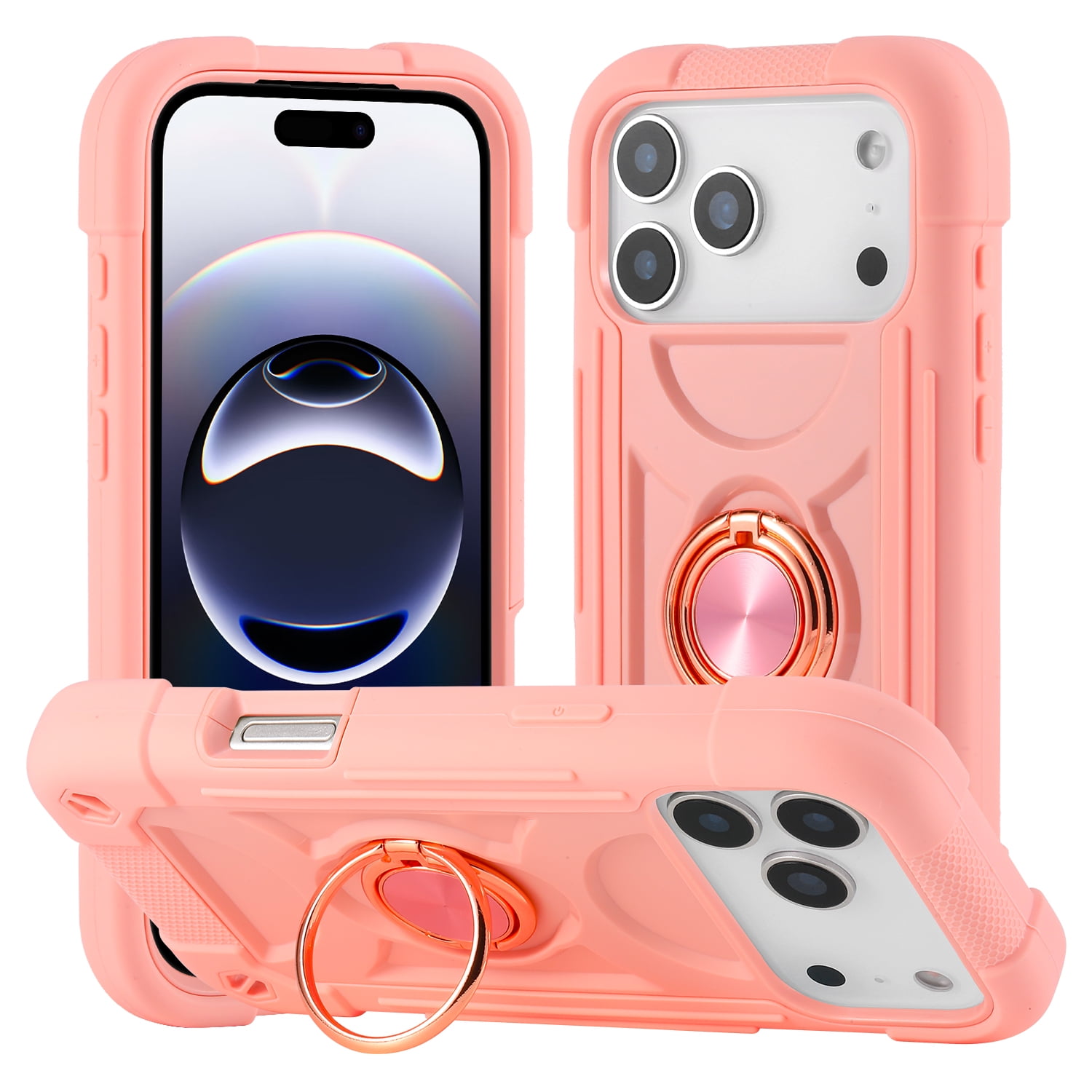 Kryonix for iPhone 17 Pro Max Case with Ring Holder, Durable Military ...