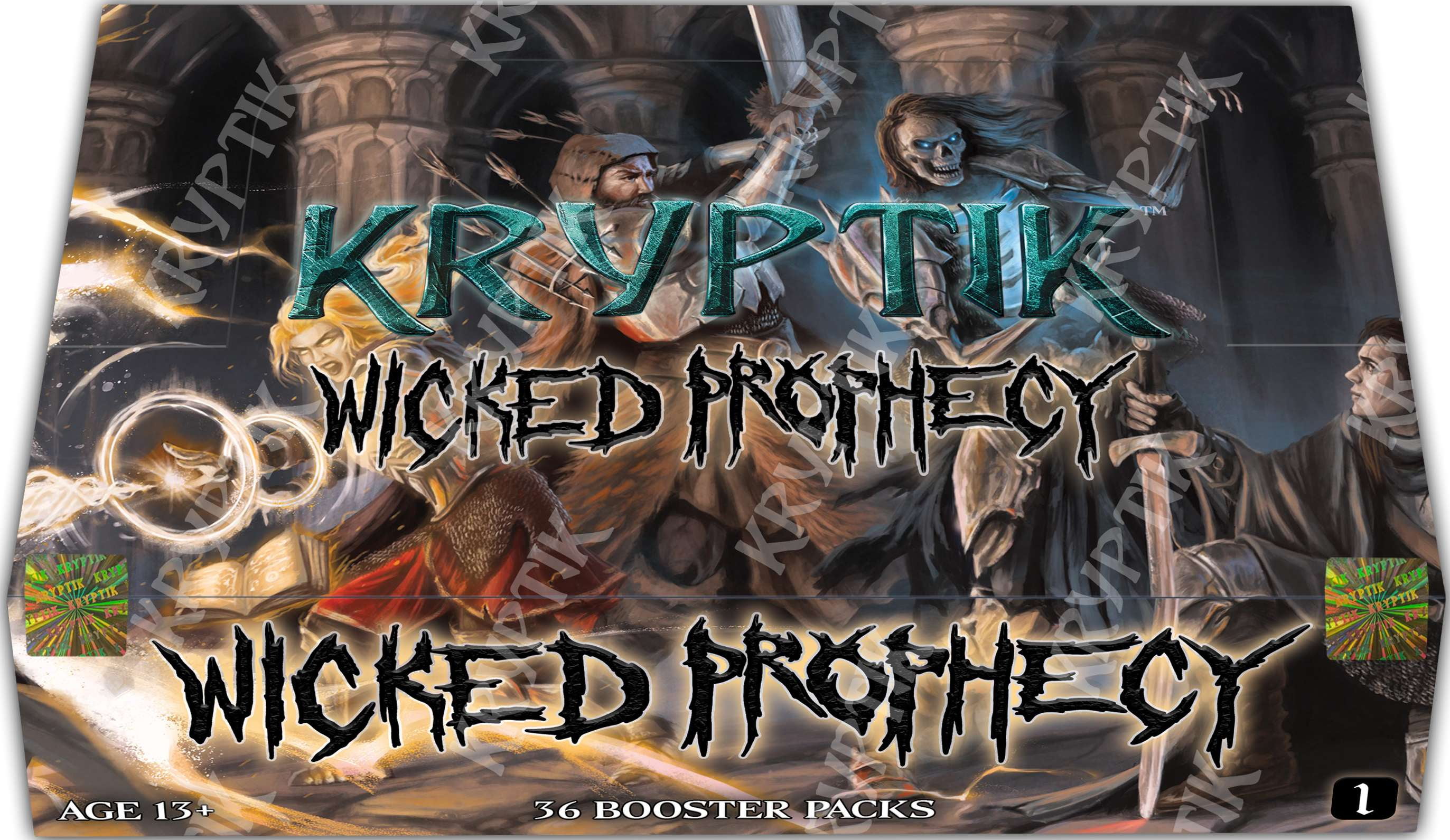 Kryptik Trading Card Game Wicked Prophecy (Wave 1) Booster Box (36 ...