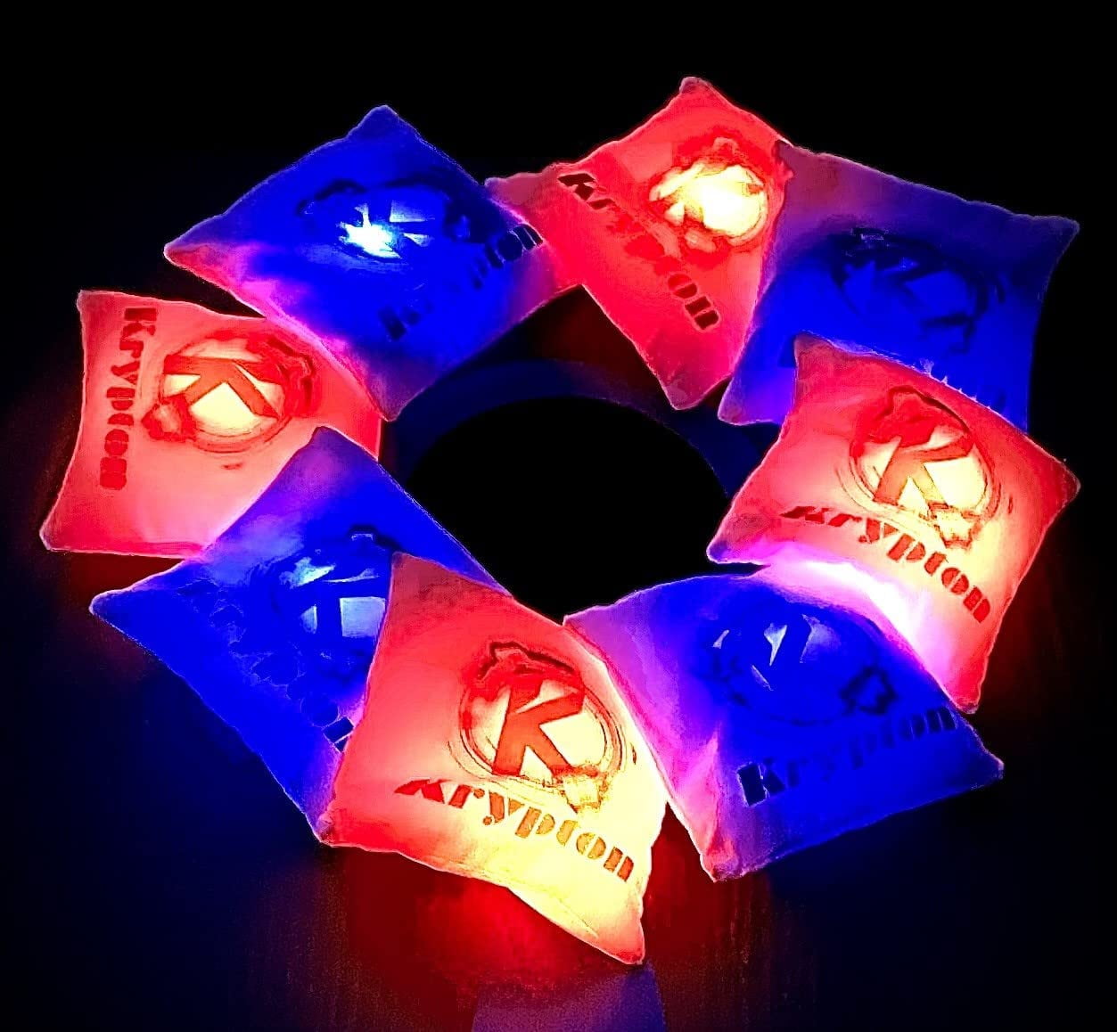 Krypton LED Cornhole Bags Light Up Bean Bag Toss Game, Glow in The Dark ...