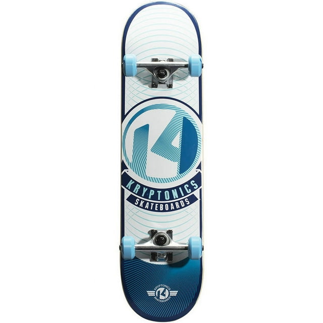 Kryptonics POP Complete Skateboard (31'' x 7.75'') - Blue Rays ...