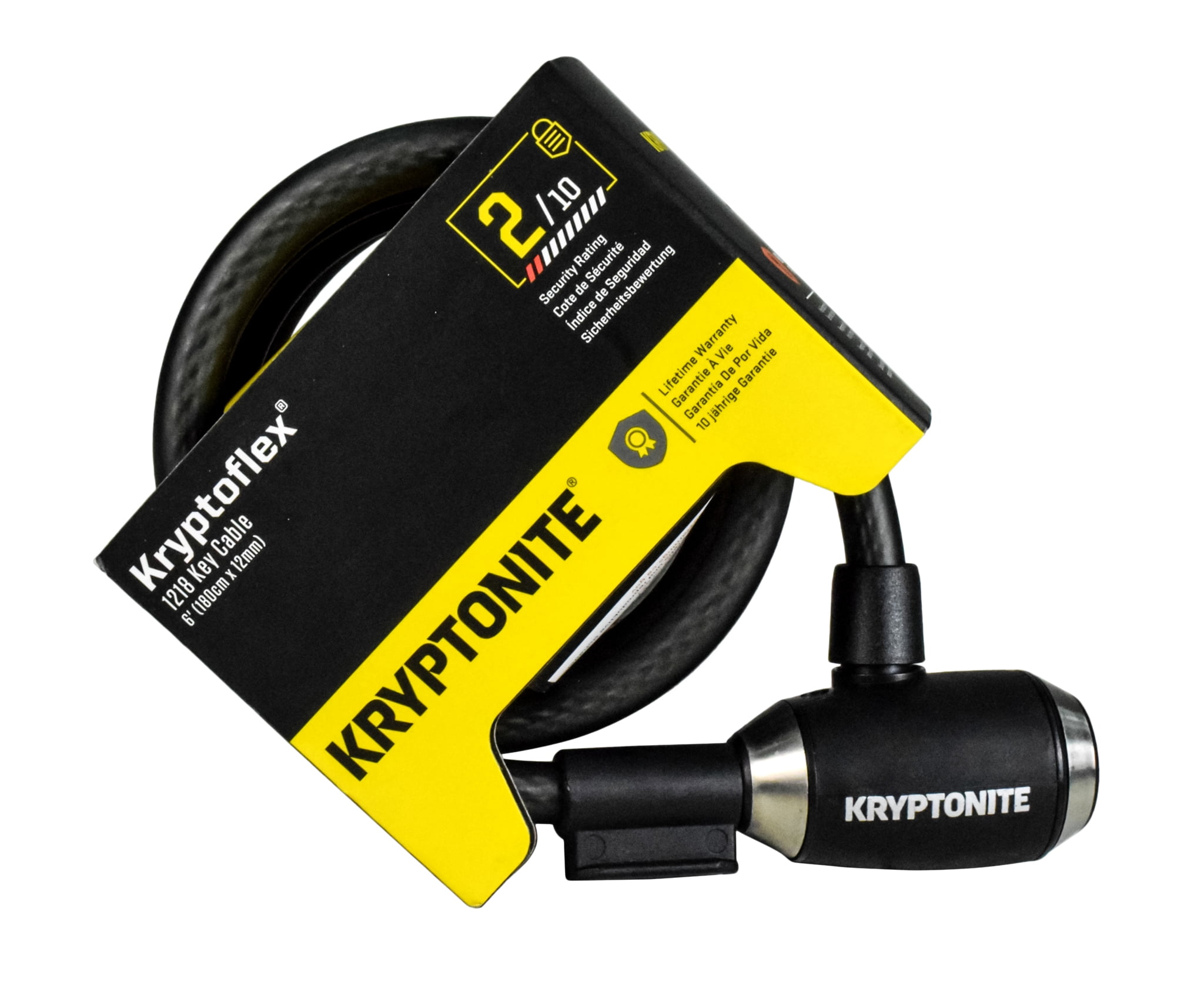 Kryptonite 6' KryptoFlex 1218 Key Cable 004967 Six Foot Cable Length ...