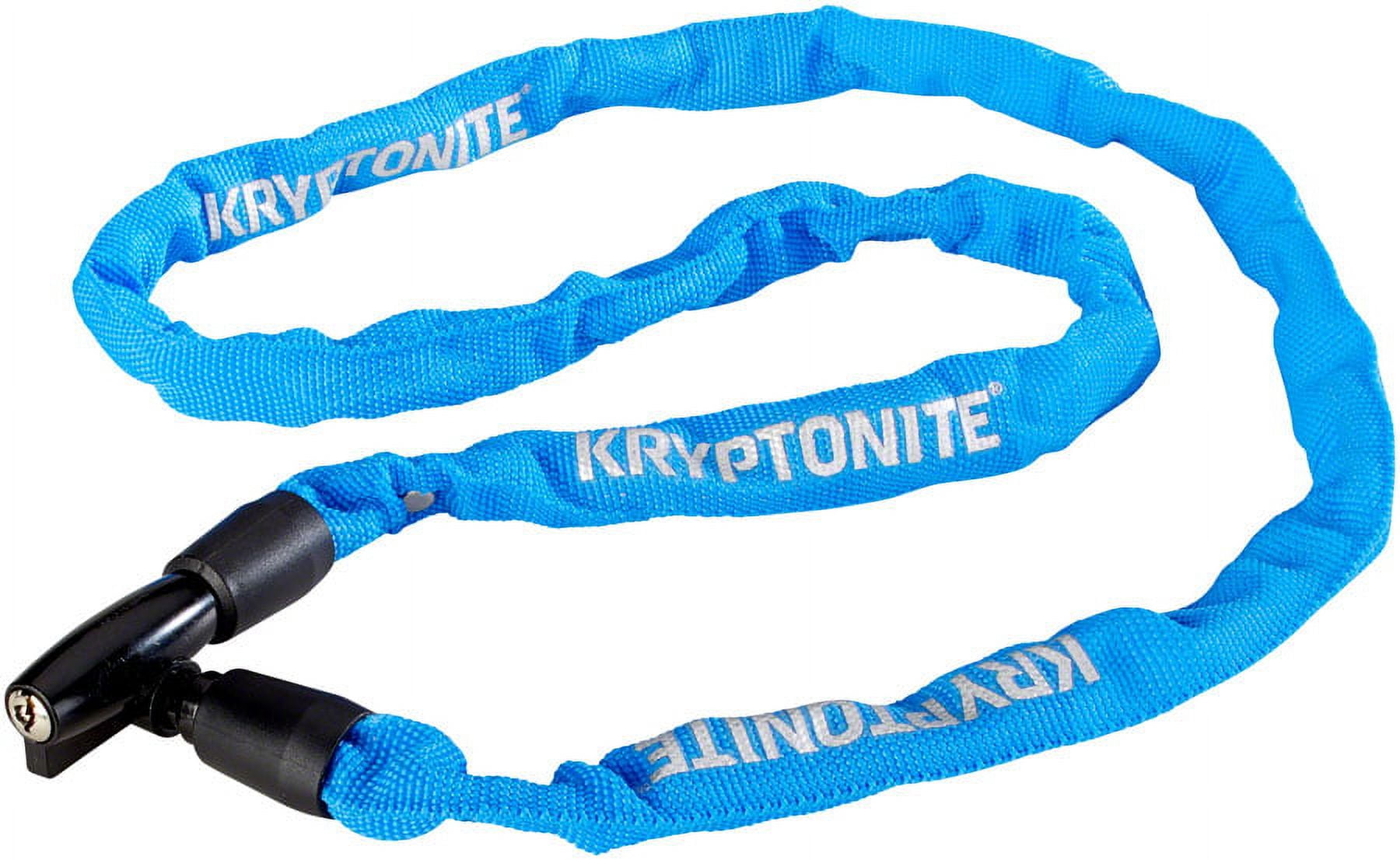 Kryptonite Keeper 411 Chain Lock with Key: Blue 4 x 110cm - Walmart.com