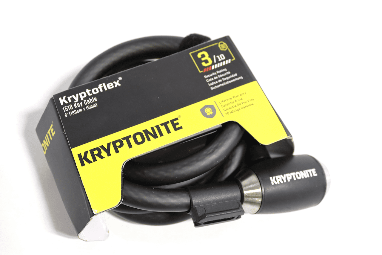 Kryptonite KryptoFlex 1518 Cable Lock - with Key, 6' x 15mm - Walmart.com