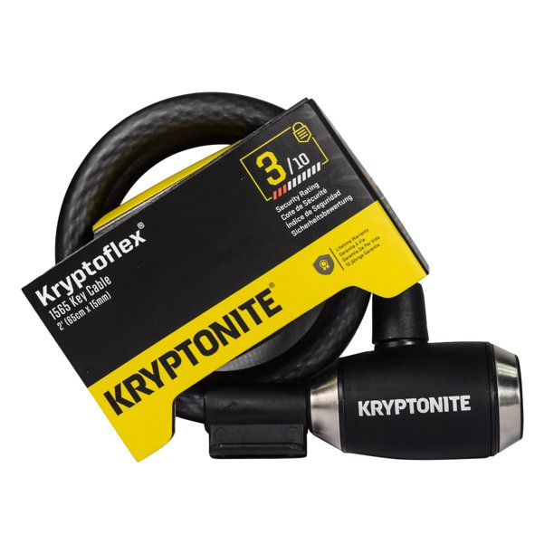 Kryptonite KryptoFlex 1565 Cable Lock - with Key, 2.2' x 15mm - Walmart.com