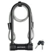 Kryptonite New-U KryptoLok Standard 12.7 mm U-Lock Bicycle Lock with FlexFrame-U Bracket & Bike ...