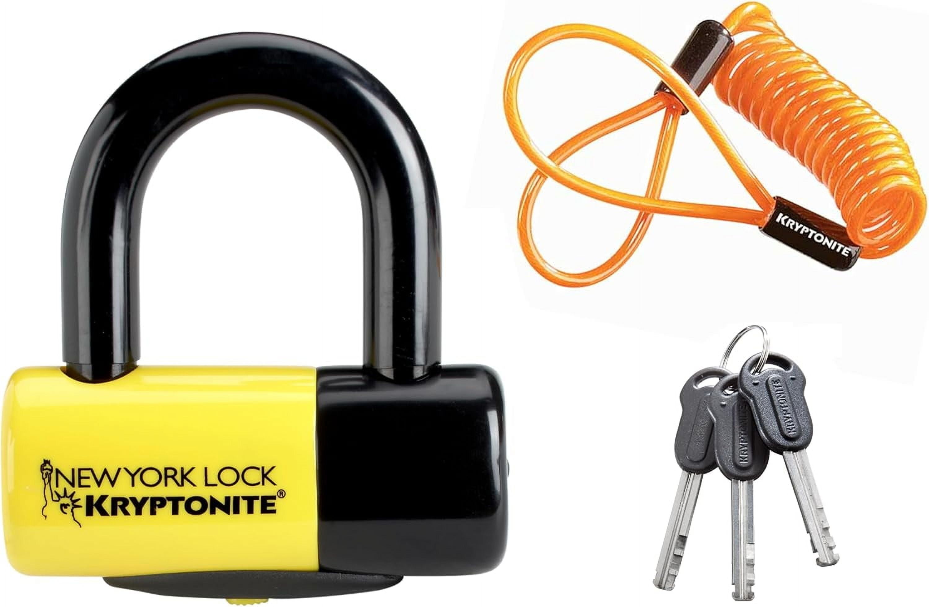 Kryptonite New York Disc Lock, 14mm Heavy Duty Yellow/Black Bike ...