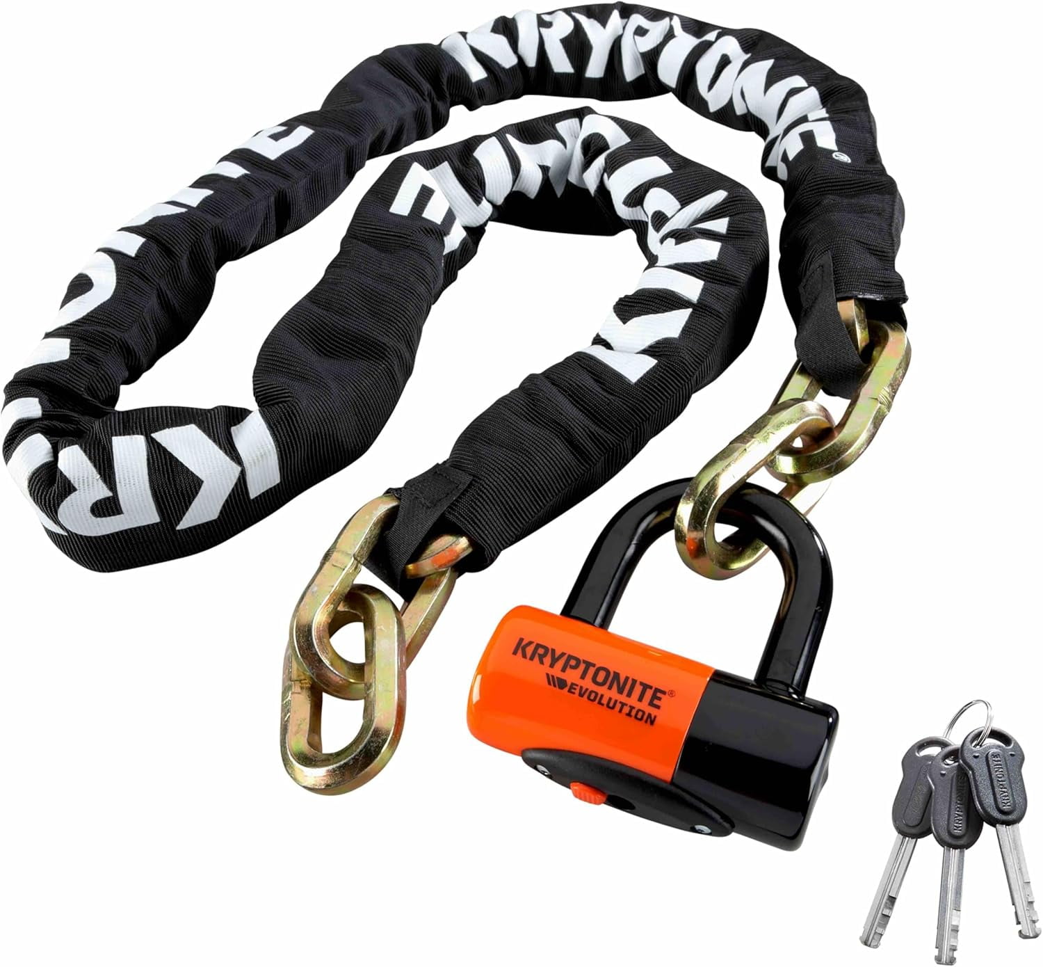Kryptonite New York FAHGETTABOUDIT 1217 Bike Chain Lock, 5.5 FT Long ...